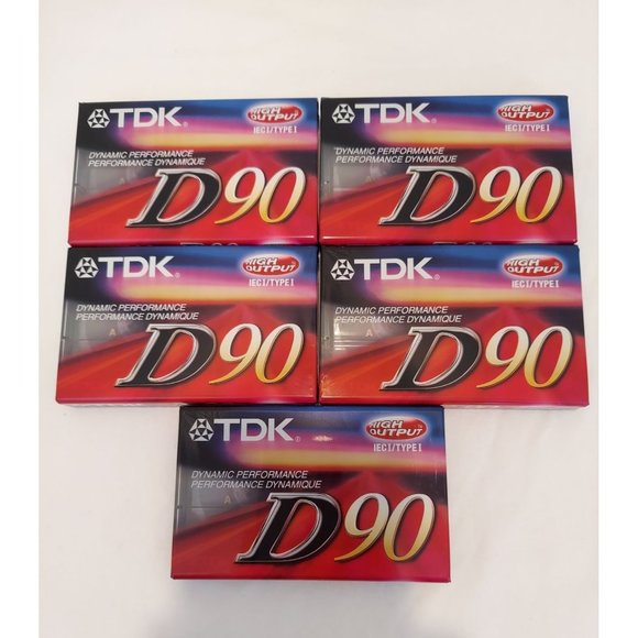 TDK | Portable Audio & Video | Tdk D9 Blank Audio Cassette Tape High Output Iectype1 Sealed Lot ...